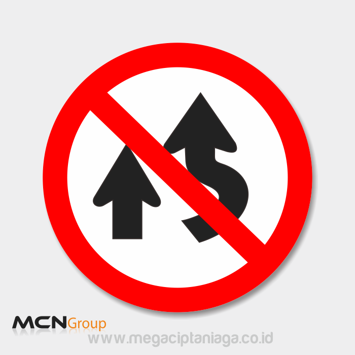 Rambu Lalu Lintas Dilarang Menyalip Kendaraan Lain - Rajawali Gemilang ...