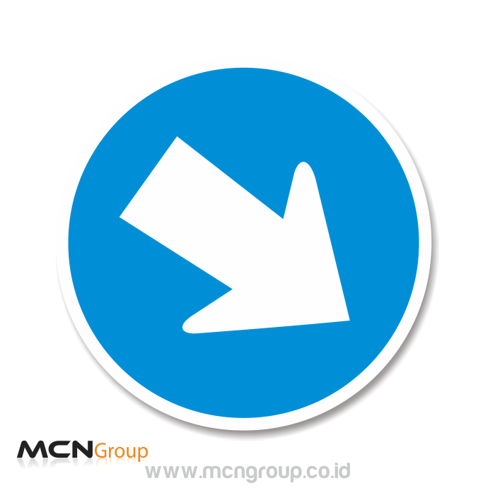 Rambu Lalu Lintas Perintah Memasuki Jalur Yang Ditunjuk - Rajawali ...