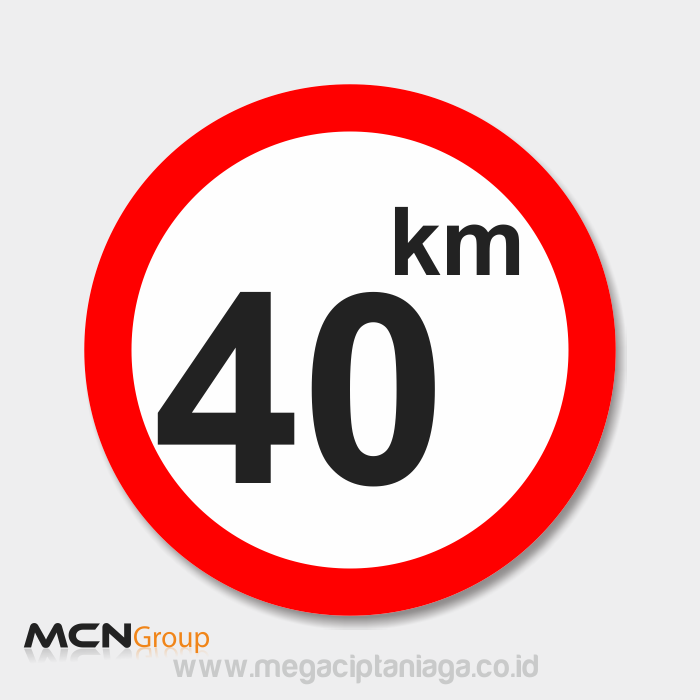 Rambu Lalu Lintas Dilarang Mengemudi Di Atas Kecepatan 40 km per Jam ...